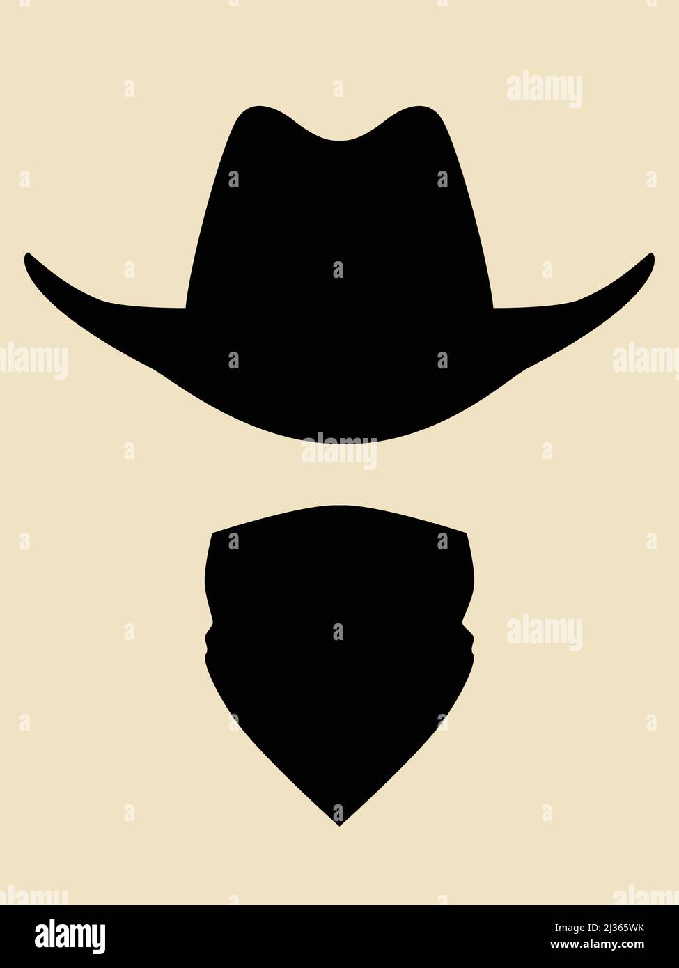 Bandana On Face Cowboy