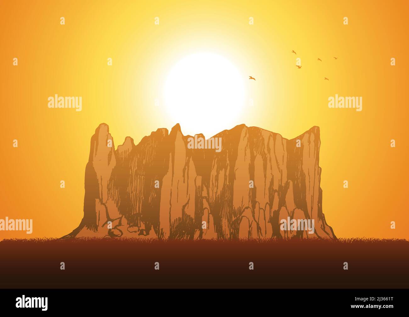 Rocky mountain drawing Stock Vector Images - Alamy