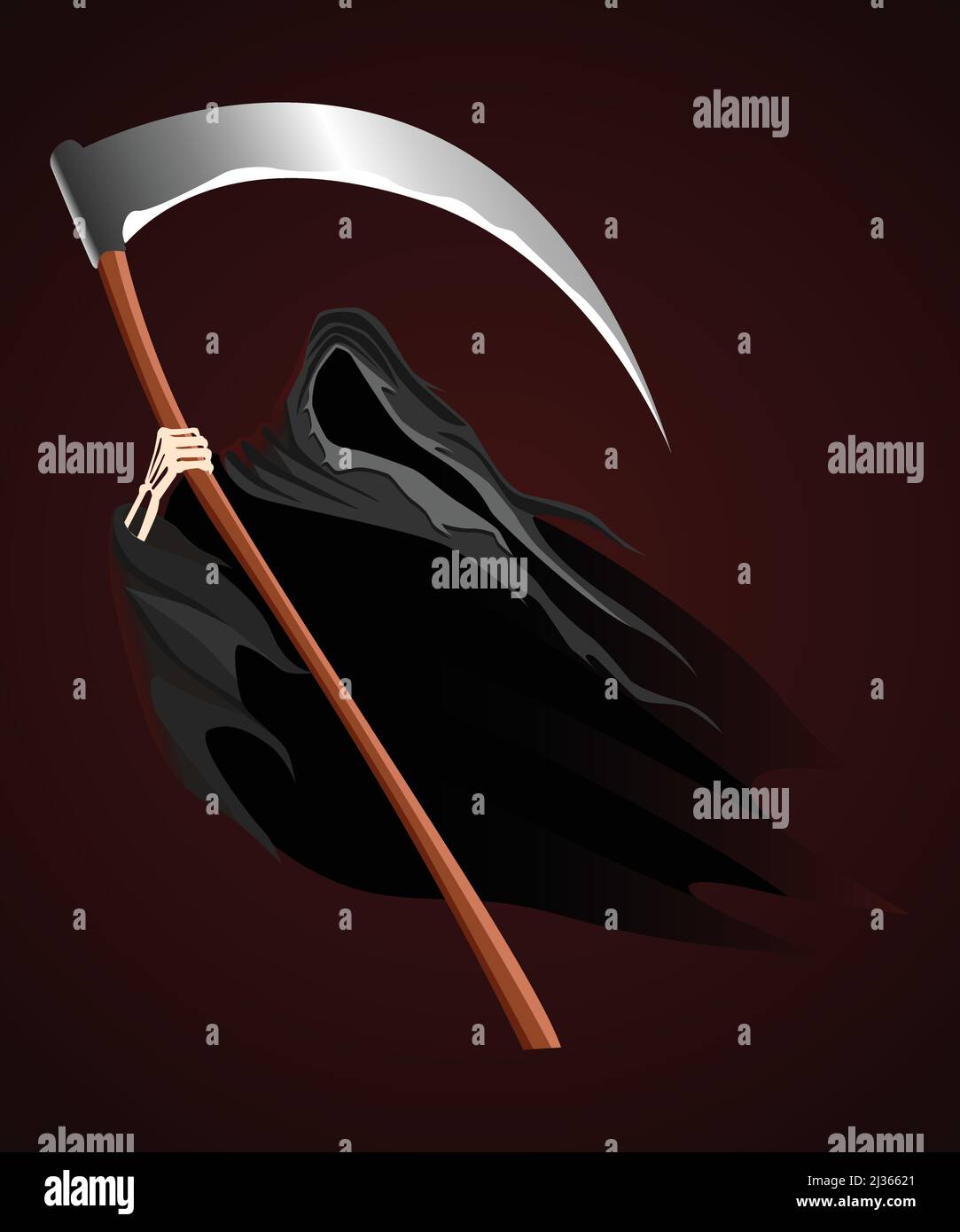 Grim reaper costume Stock Vector Images - Alamy