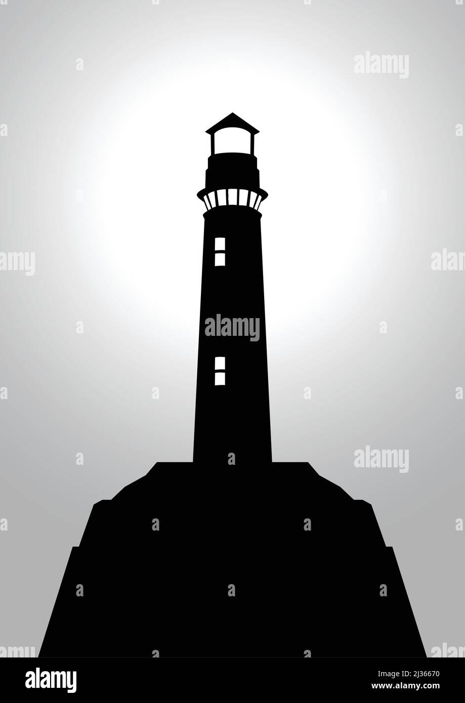 Silhouette of a lighthouse Stock Vector Image & Art - Alamy