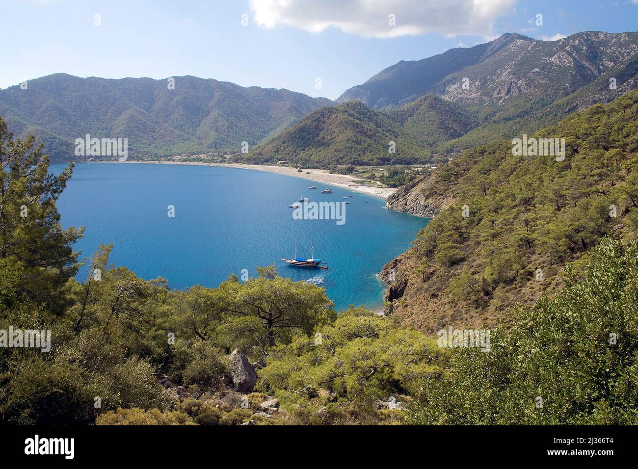 Idyllic Bay Of Adrasan Lykia Turkey Mediteranean Sea Stock Photo Alamy