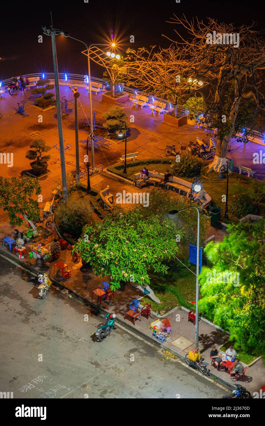 Tien Giang province, Vietnam -12 Mar 2022: View of My Tho city, Tan ...