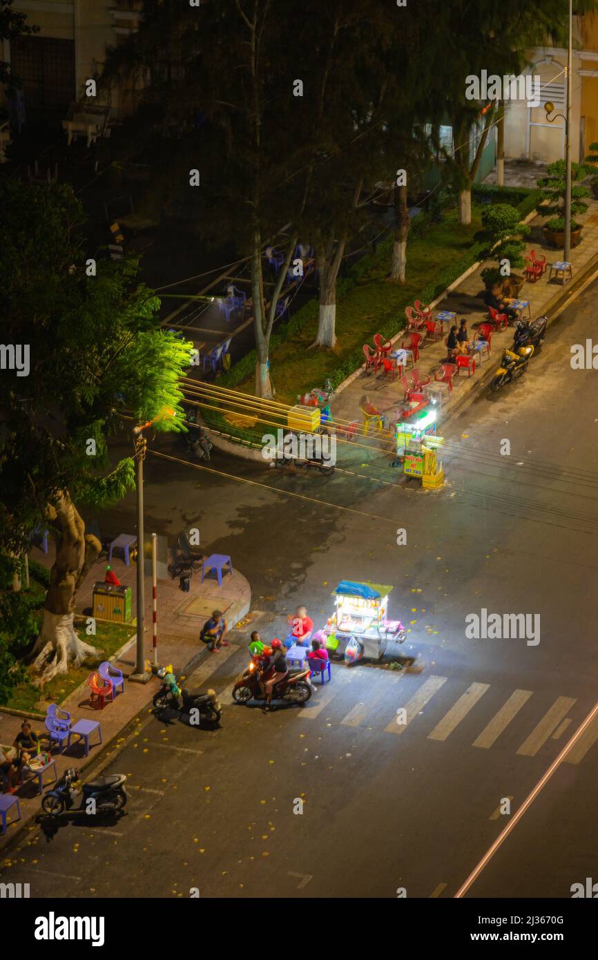 Tien Giang province, Vietnam -12 Mar 2022: View of My Tho city, Tan ...