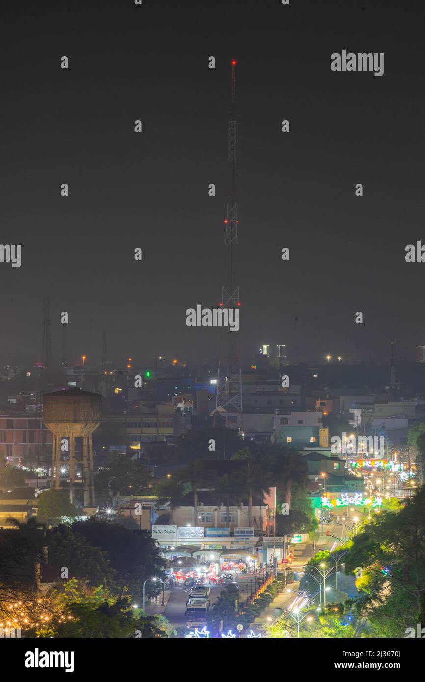 Tien Giang province, Vietnam -12 Mar 2022: View of My Tho city, Tan ...