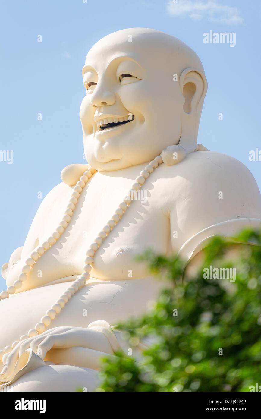 Beautiful day in Vinh Trang Pagoda in My Tho city, the Mekong Delta ...