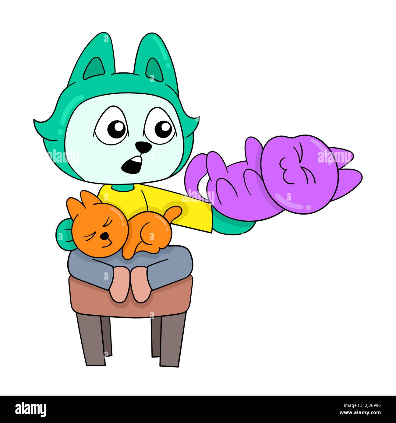 Squirrel to draw squirrel Cut Out Stock Images & Pictures - Alamy