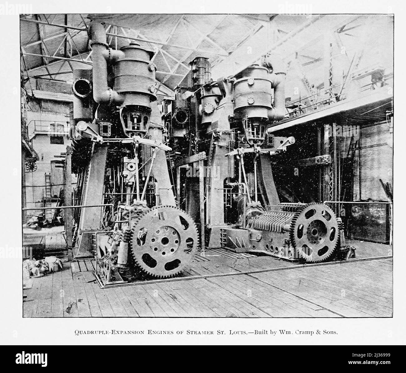 Quadruple Expansion Engine of the Steamer St. Loris. — Built by Wm ...
