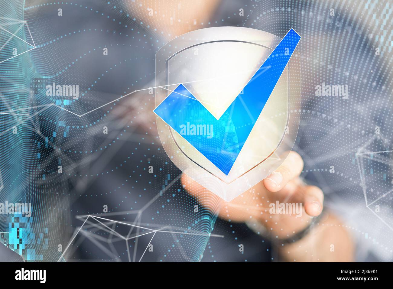 A 3d of a male button of Cybersecurity of digital network systems with ...