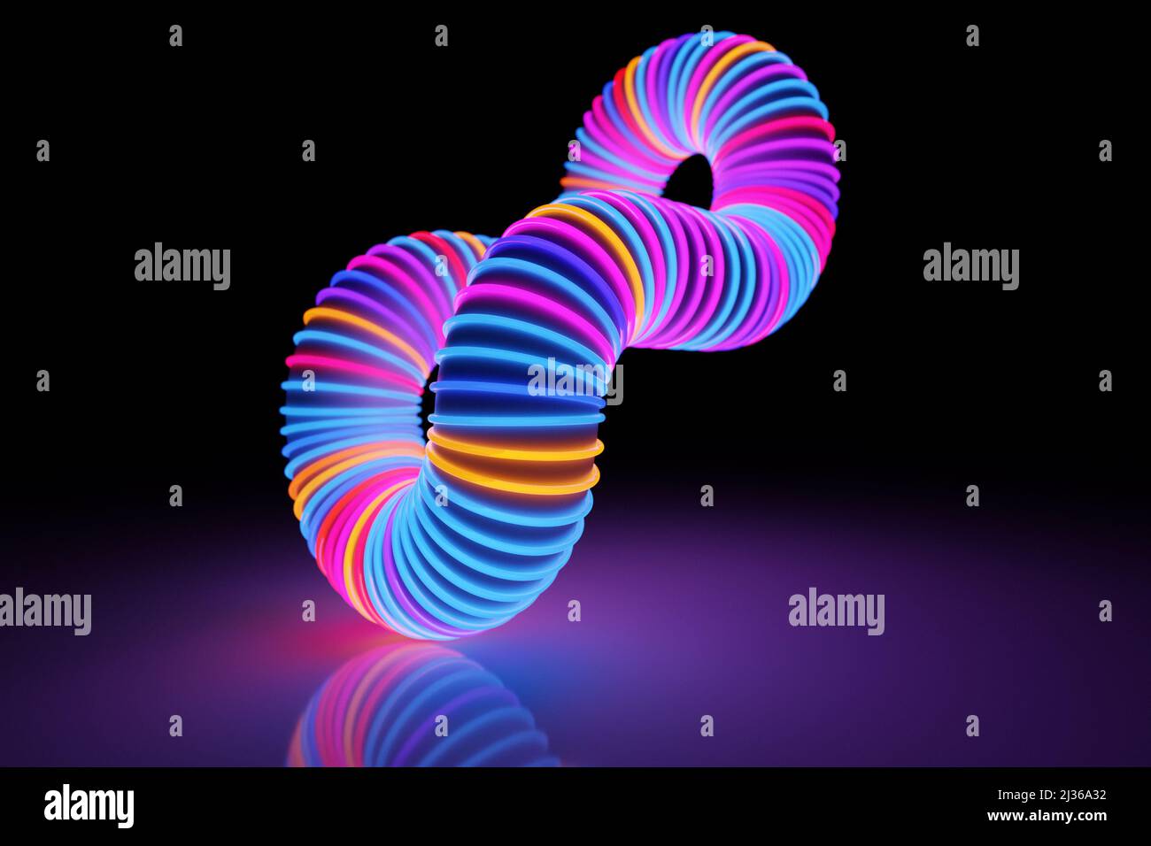 Animation neon abstract shapes light hi-res stock photography and ...