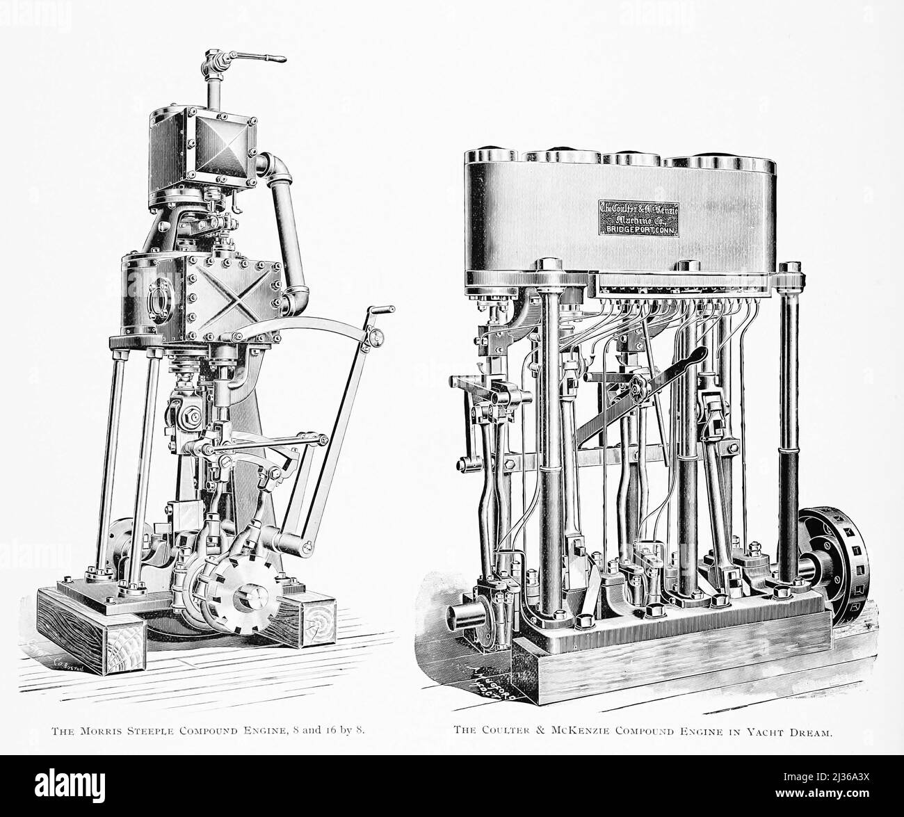The Morris Steeple Compound Engine (Left) The Coulter & McKenzie ...