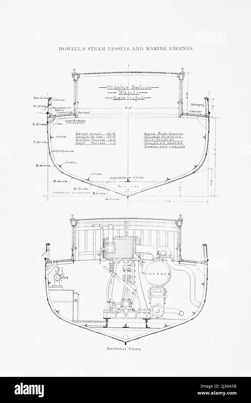 19th century steam engine cross section hi-res stock photography and ...