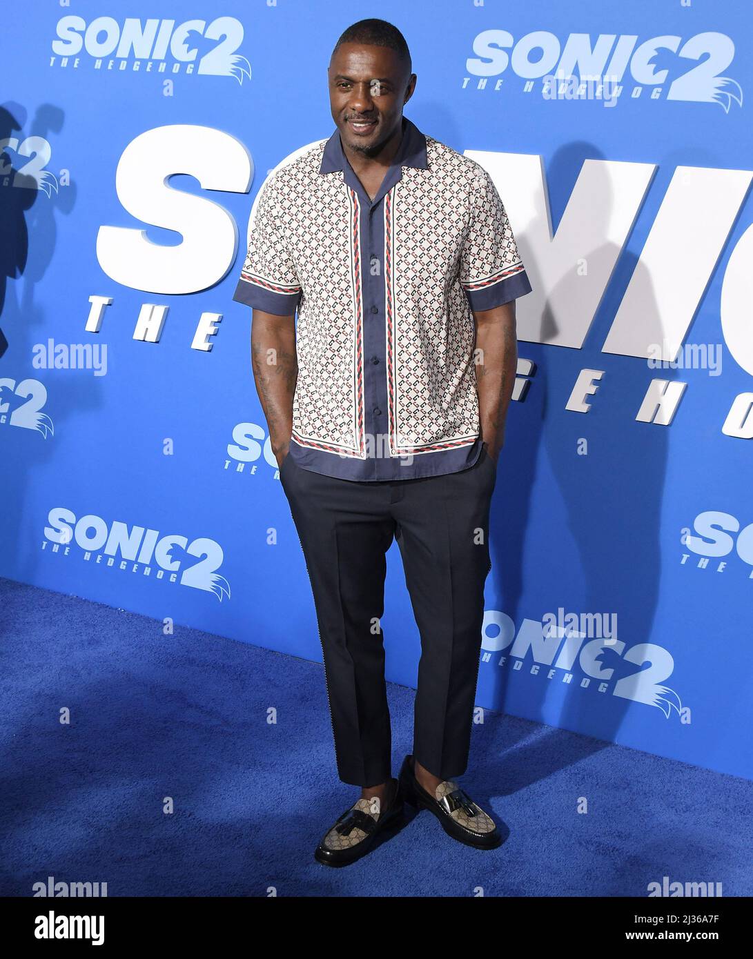 Idris Elba arrives at the SONIC THE HEDGEHOG 2 Los Angeles Premiere ...