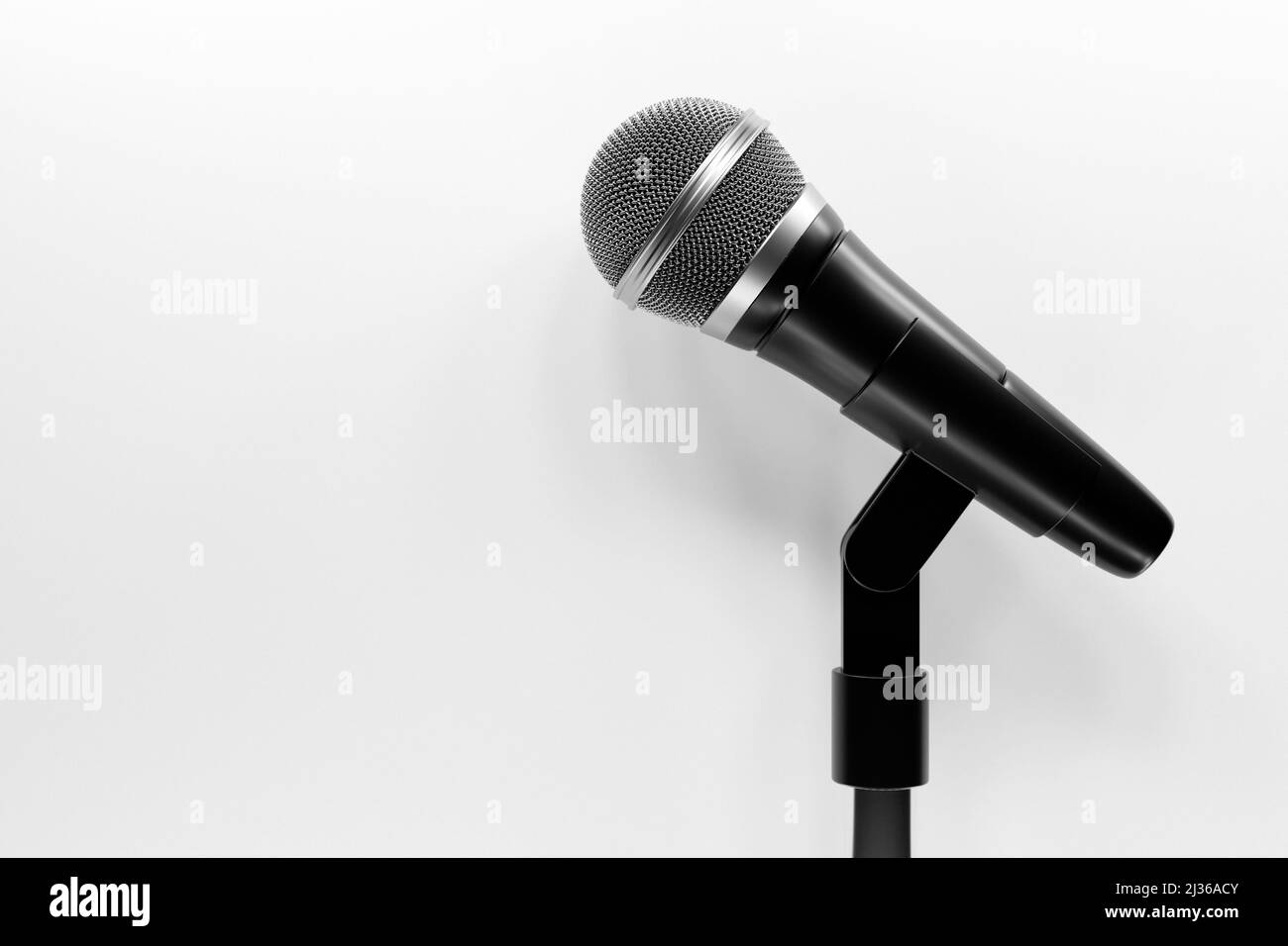 microphone, round shape model o neon background, realistic 3d ...