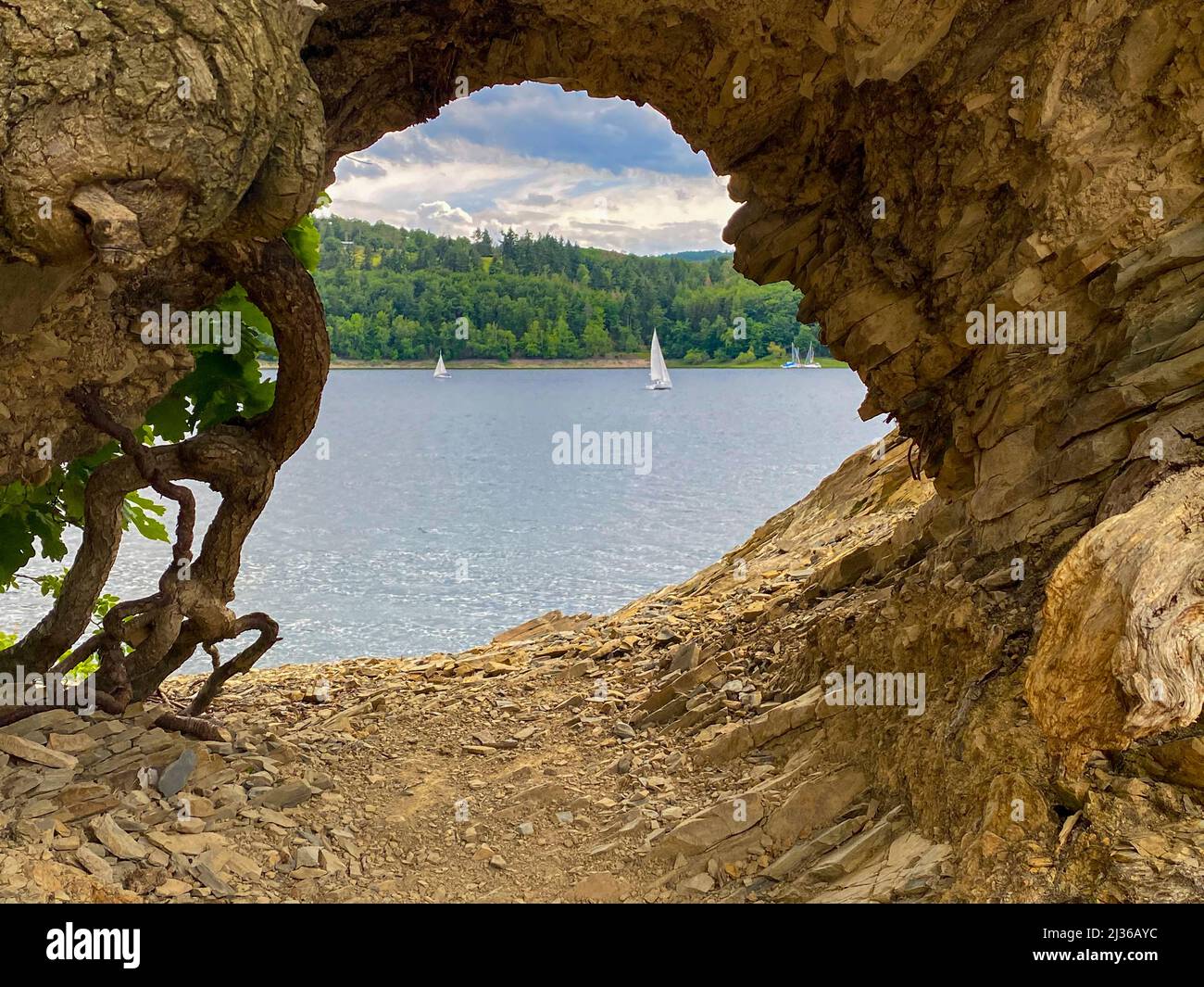 Framed by cave hi-res stock photography and images - Alamy