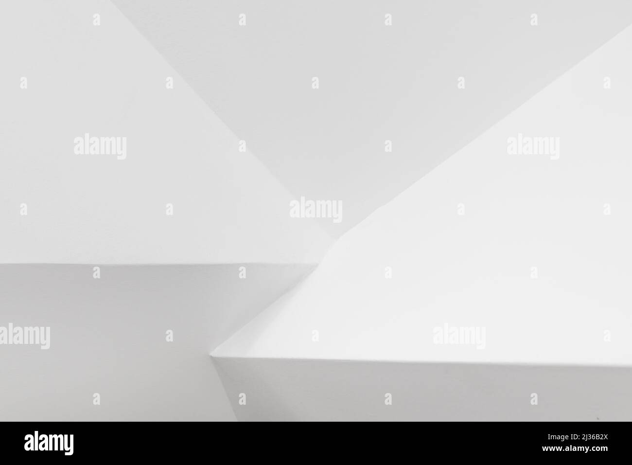 Loft apartment ceiling as abstract background, gray geometric shapes ...