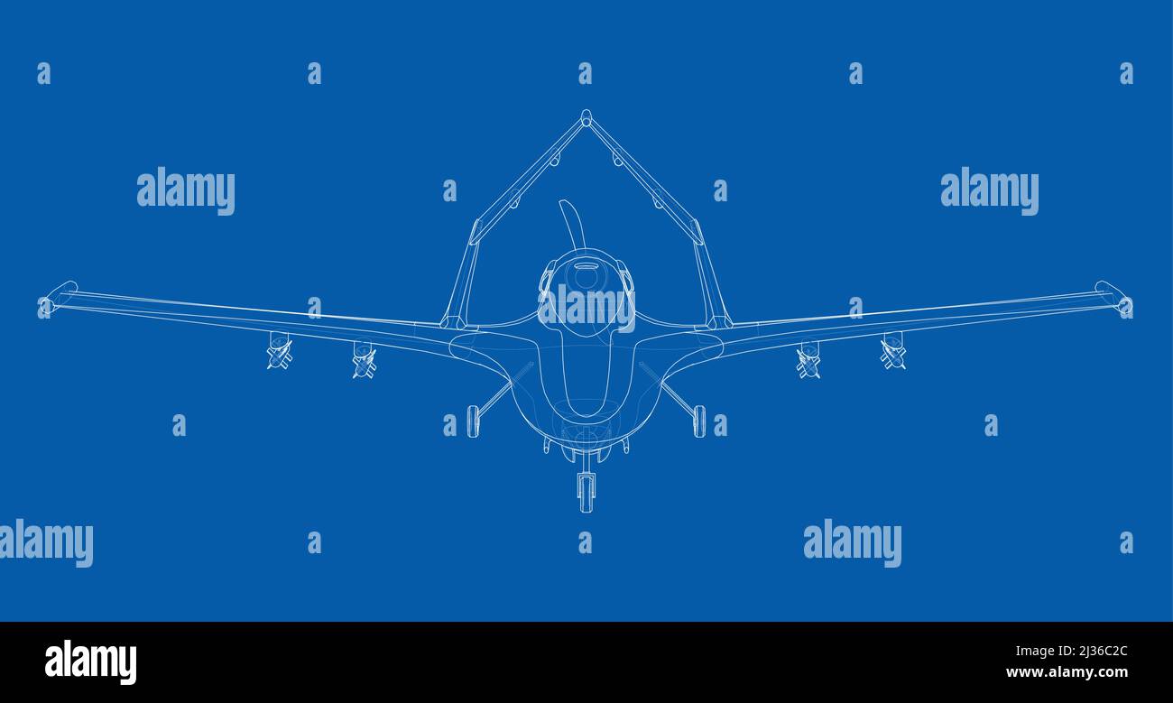 Predator drone blueprint hi-res stock photography and images - Alamy