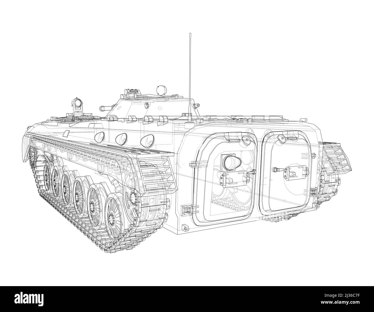 Infantry fighting vehicle. Vector Stock Vector Image & Art - Alamy