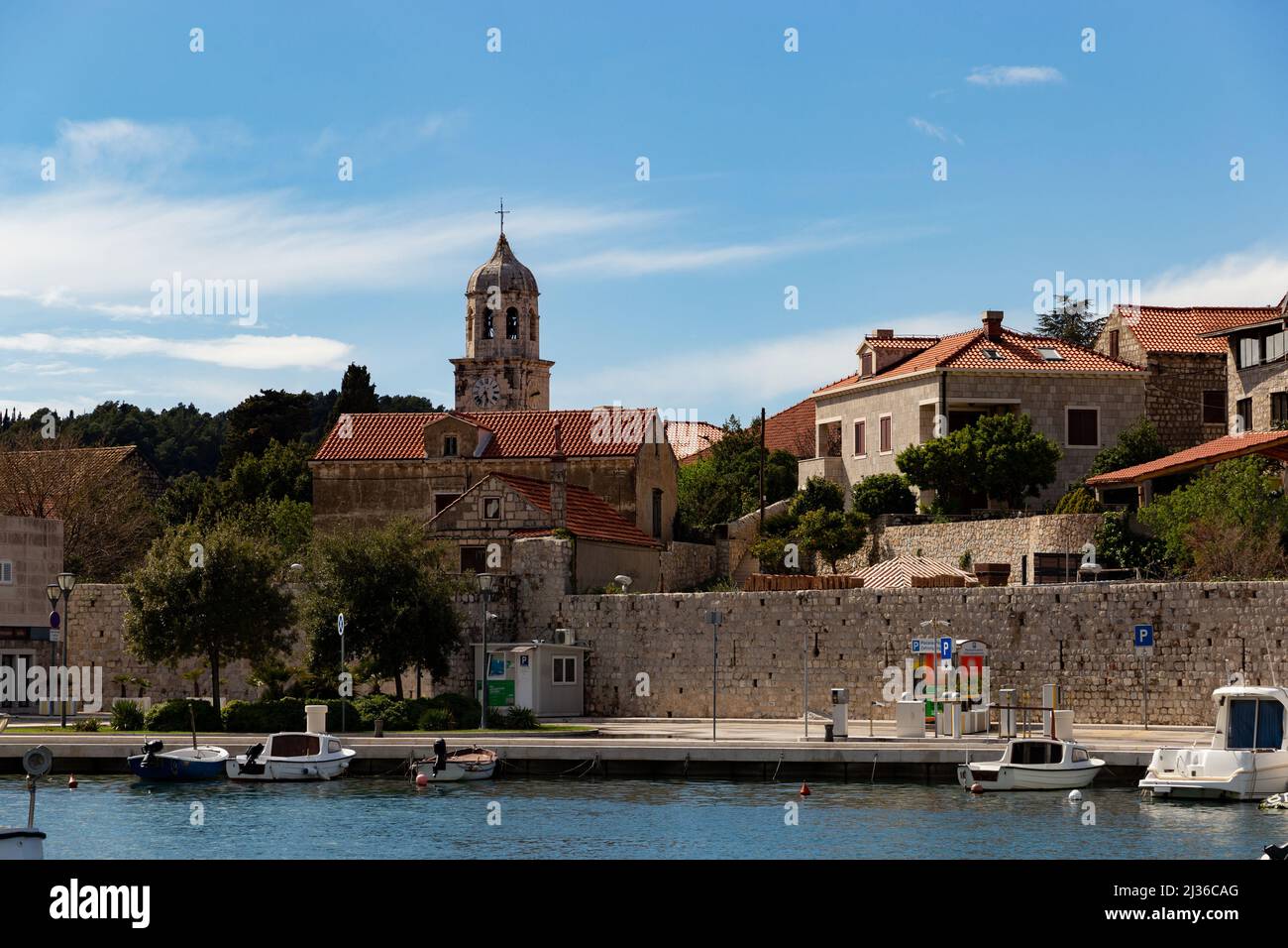 City Cavtat and harbor - coastal town in the southern Konavle region of ...