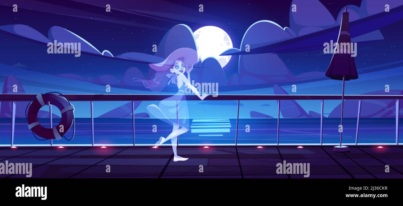 Woman ship railing Stock Vector Images - Alamy