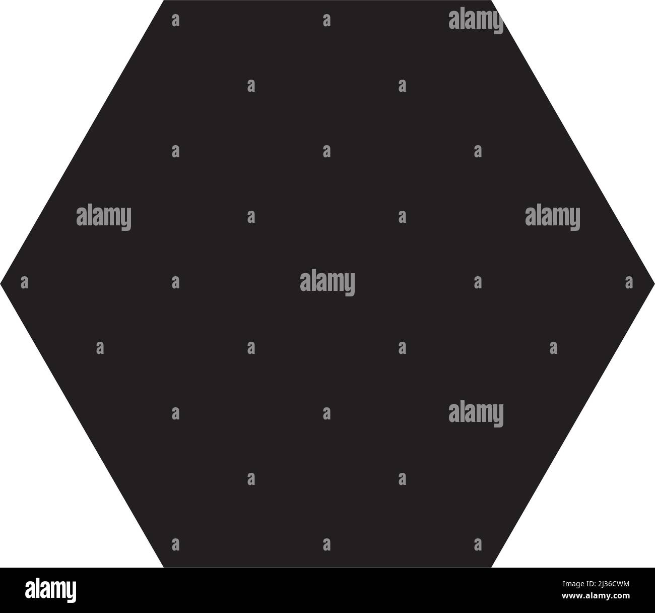 Hexagon shape symbol vector icon for creative graphic design ui element ...