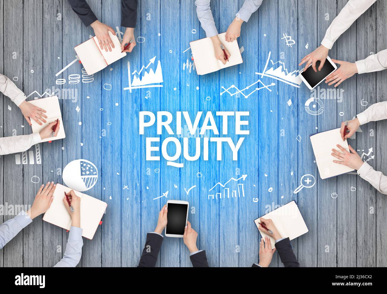 Group of Busy People Working in an Office Stock Photo - Alamy