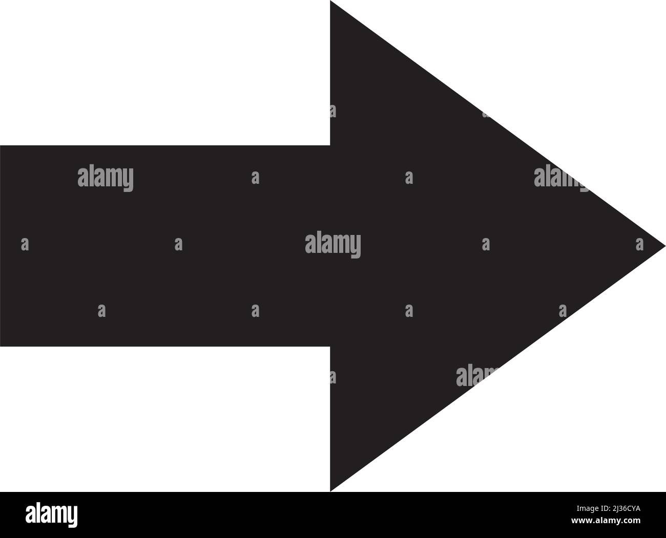 Arrow shape for tracing Stock Vector Images - Alamy