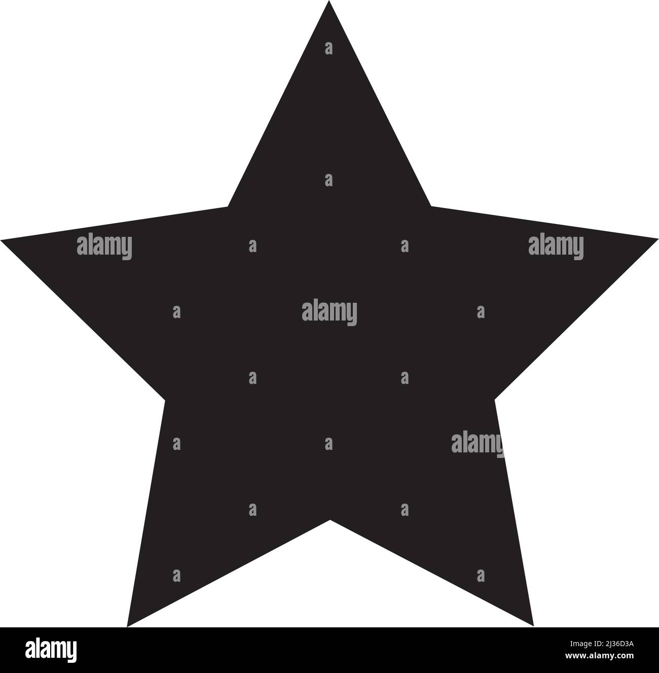 Star shape icon vector symbol for creative graphic design ui element in ...