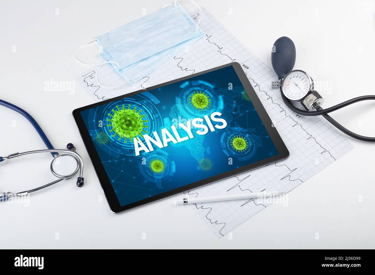 Close-up view of a tablet pc with inscription Stock Photo - Alamy