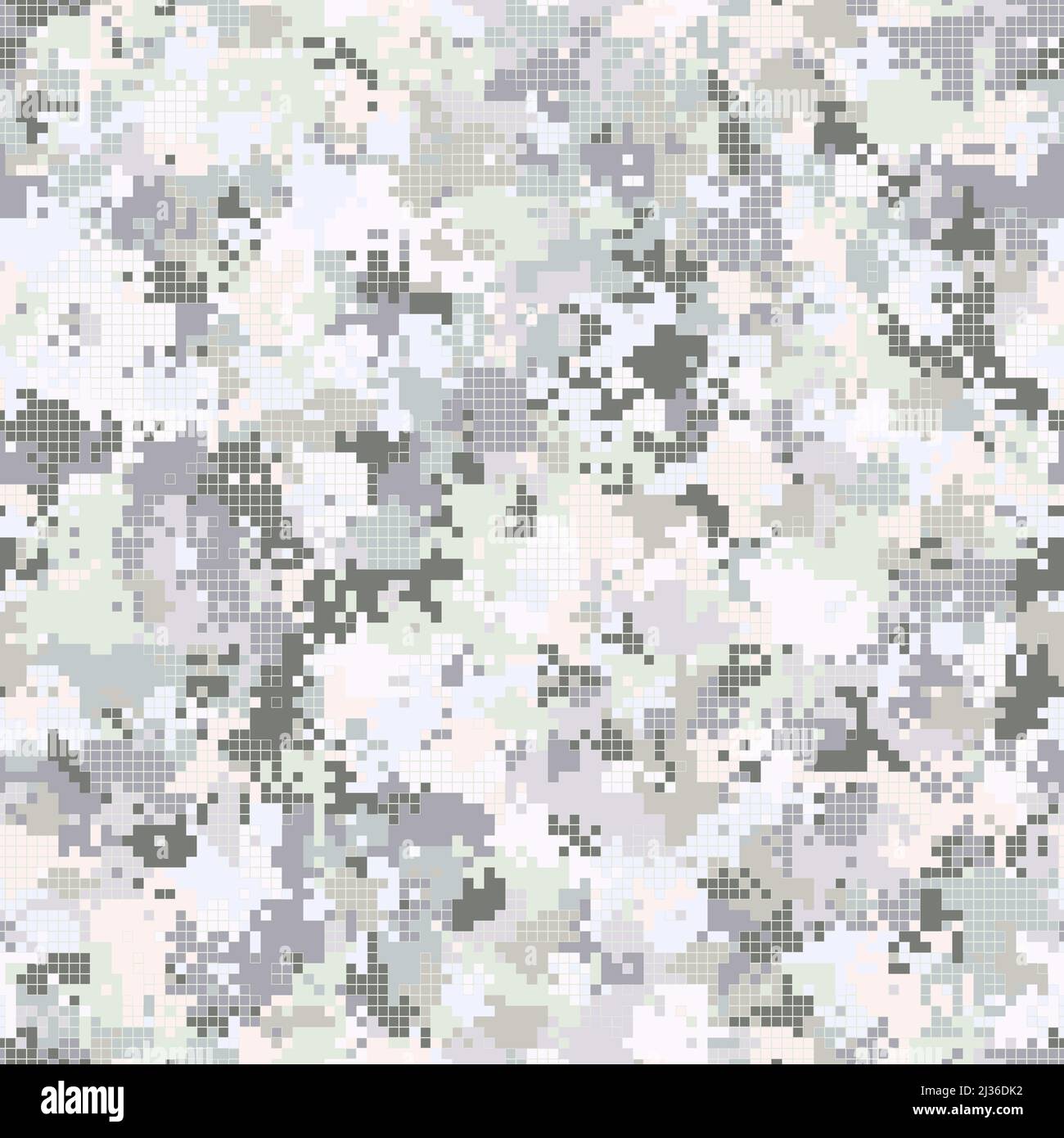 Vector Digital Abstract Black and White Halftone Winter Urban Army ...