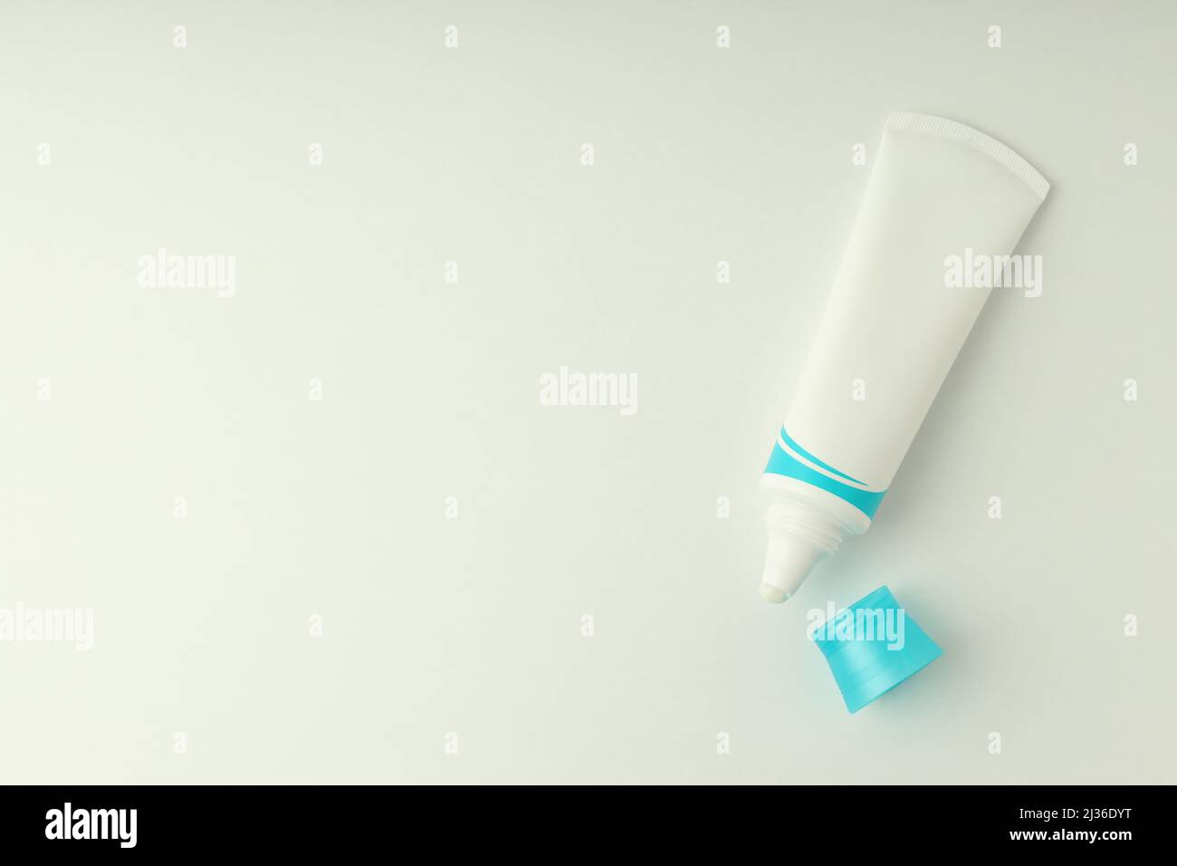 Blank toothpaste tube on white background, space for text Stock Photo ...