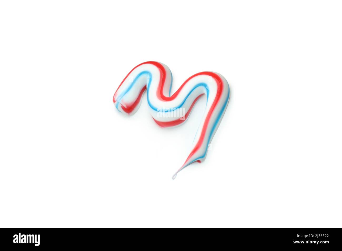 Toothpaste isolated on white background, close up Stock Photo - Alamy
