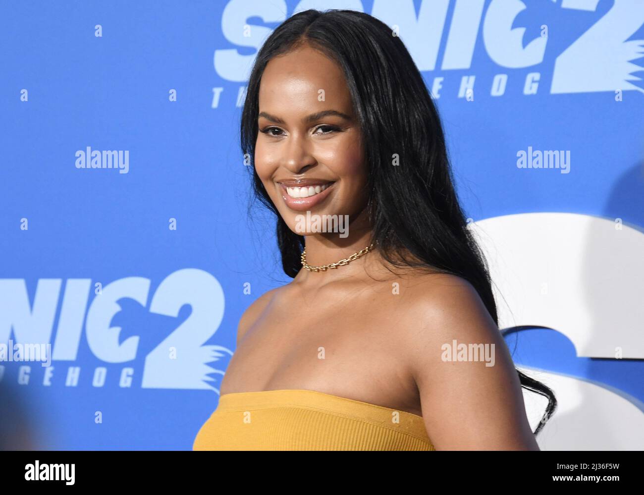 Sabrina Elba arrives at the SONIC THE HEDGEHOG 2 Los Angeles Premiere ...