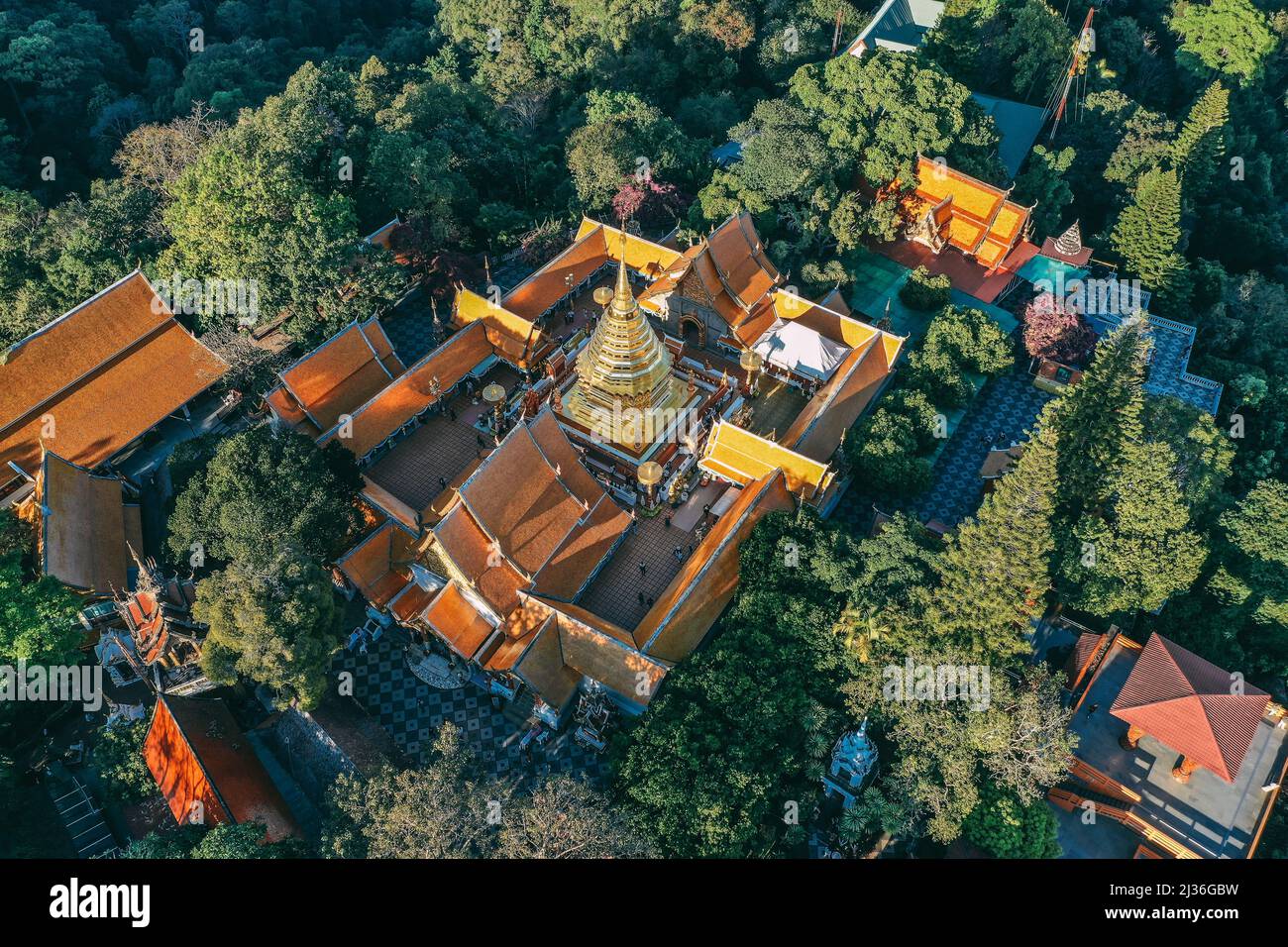 Wat phra that doi suthep aerial hi-res stock photography and images - Alamy