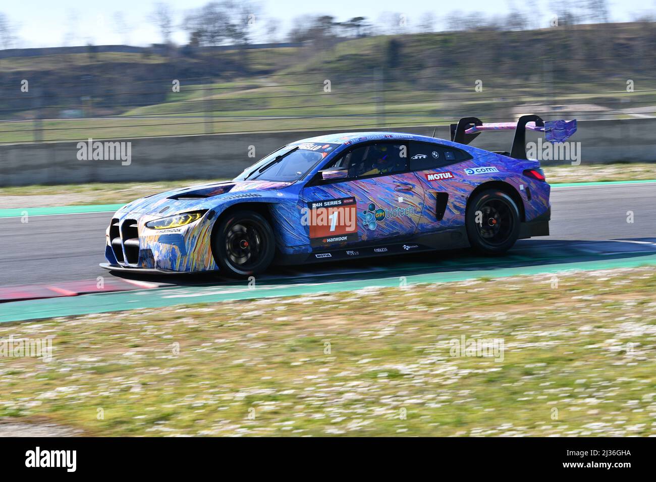 Scarperia, 24 March 2022: BMW M4 GT3 of Team ST Racing driven by ...