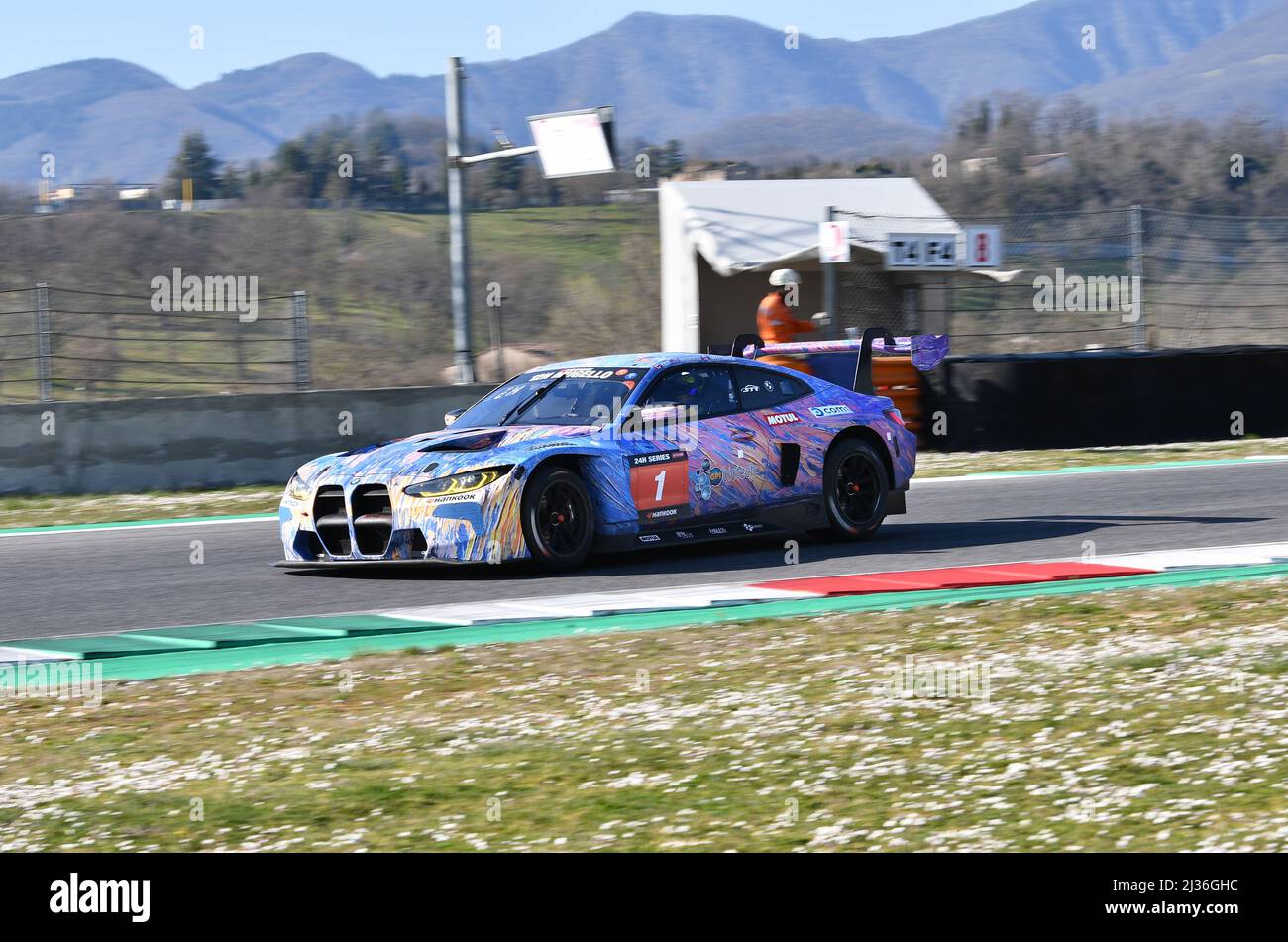 Scarperia, 24 March 2022: BMW M4 GT3 of Team ST Racing driven by ...