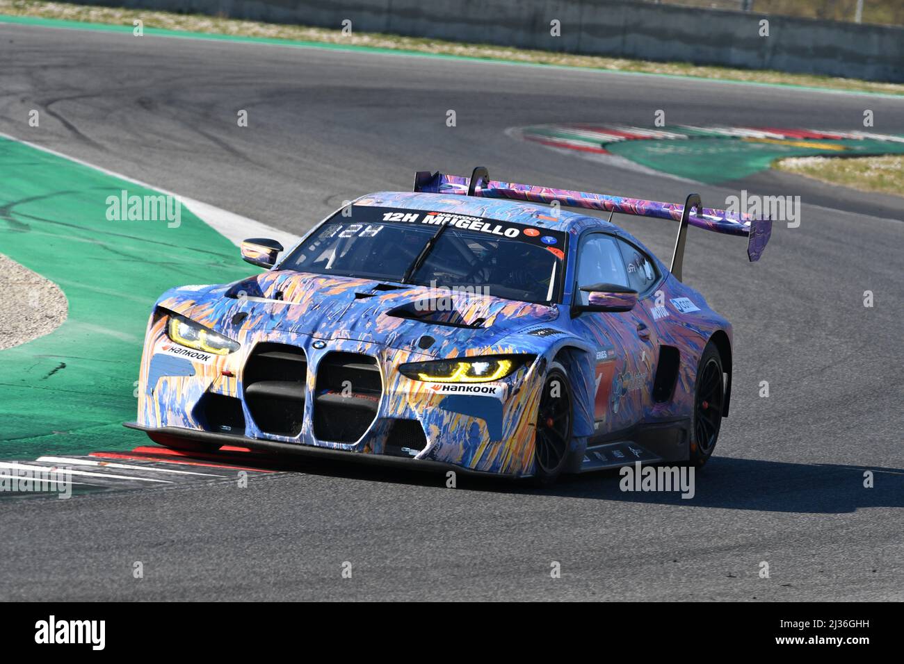 Scarperia, 24 March 2022: BMW M4 GT3 of Team ST Racing driven by ...