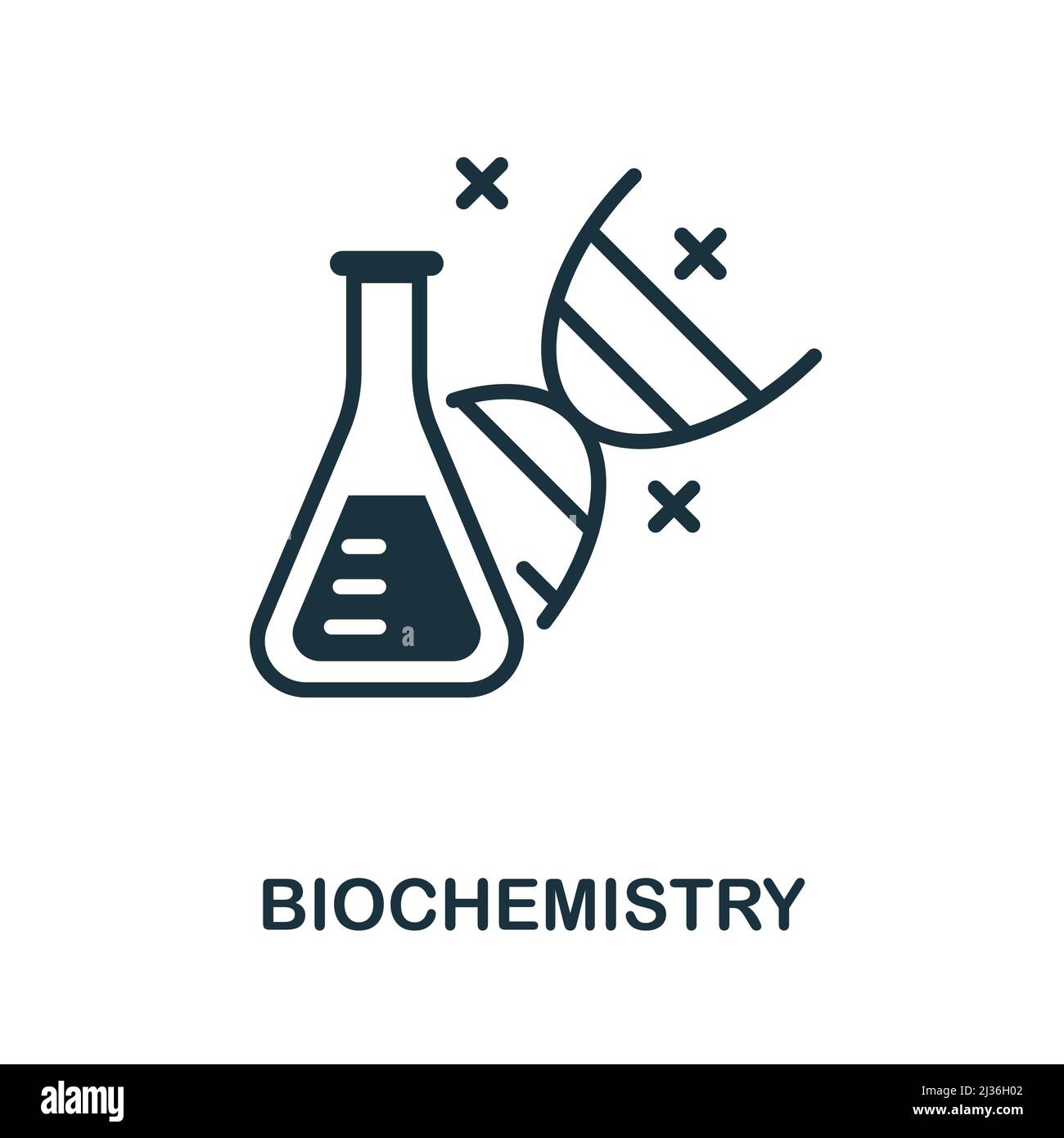 Biochemistry icon. Simple element from healthcare collection. Creative ...