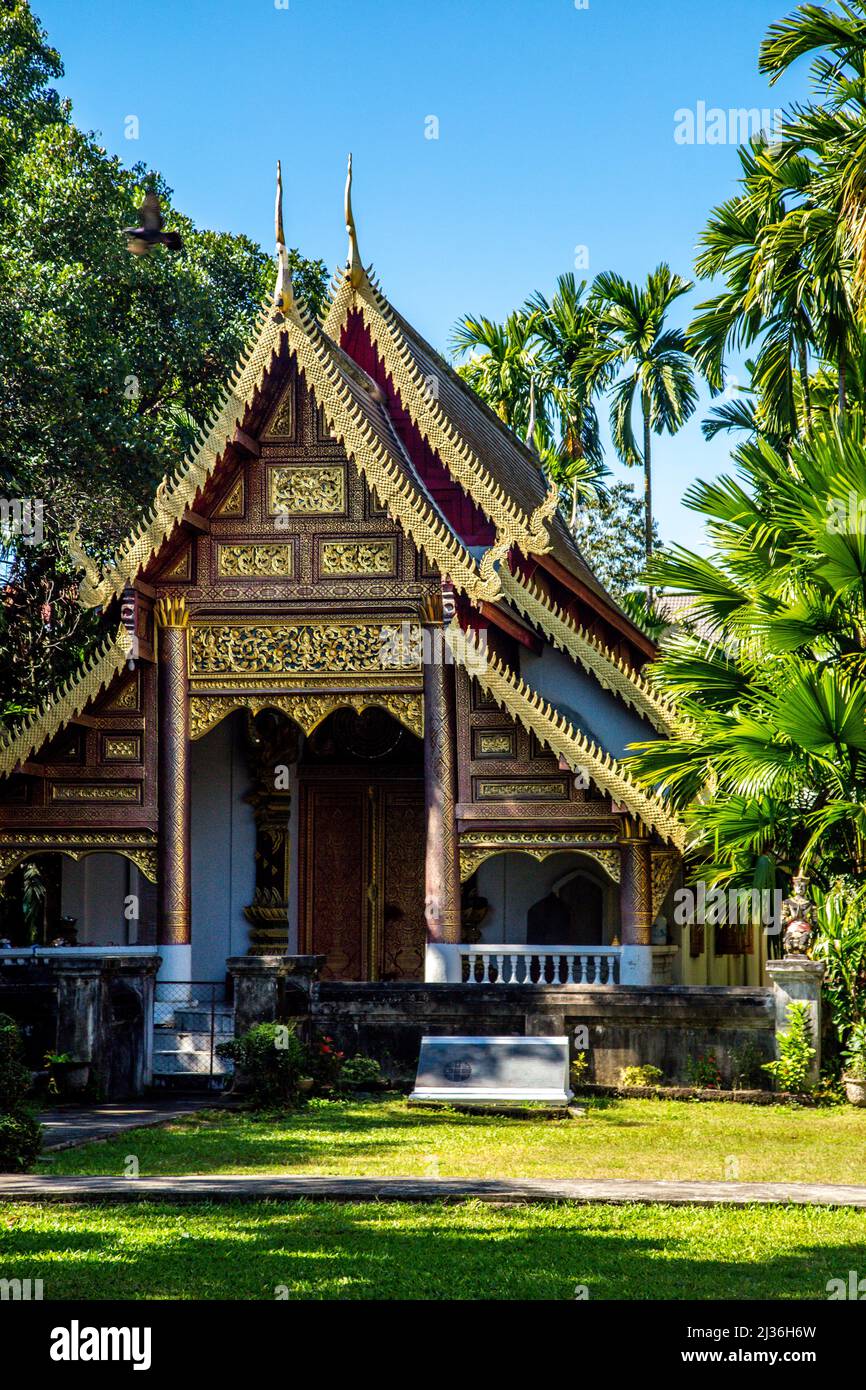 Wat Chiang Man in Chiang Mai Thailand Stock Photo - Alamy