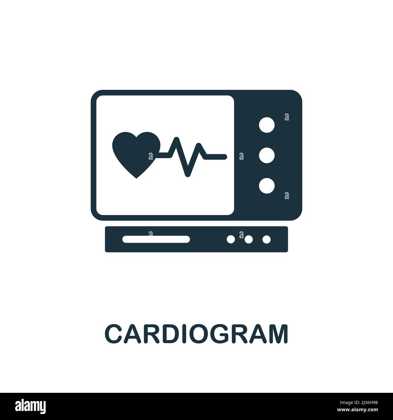 Cardiogram icon. Simple element from healthcare collection. Creative ...