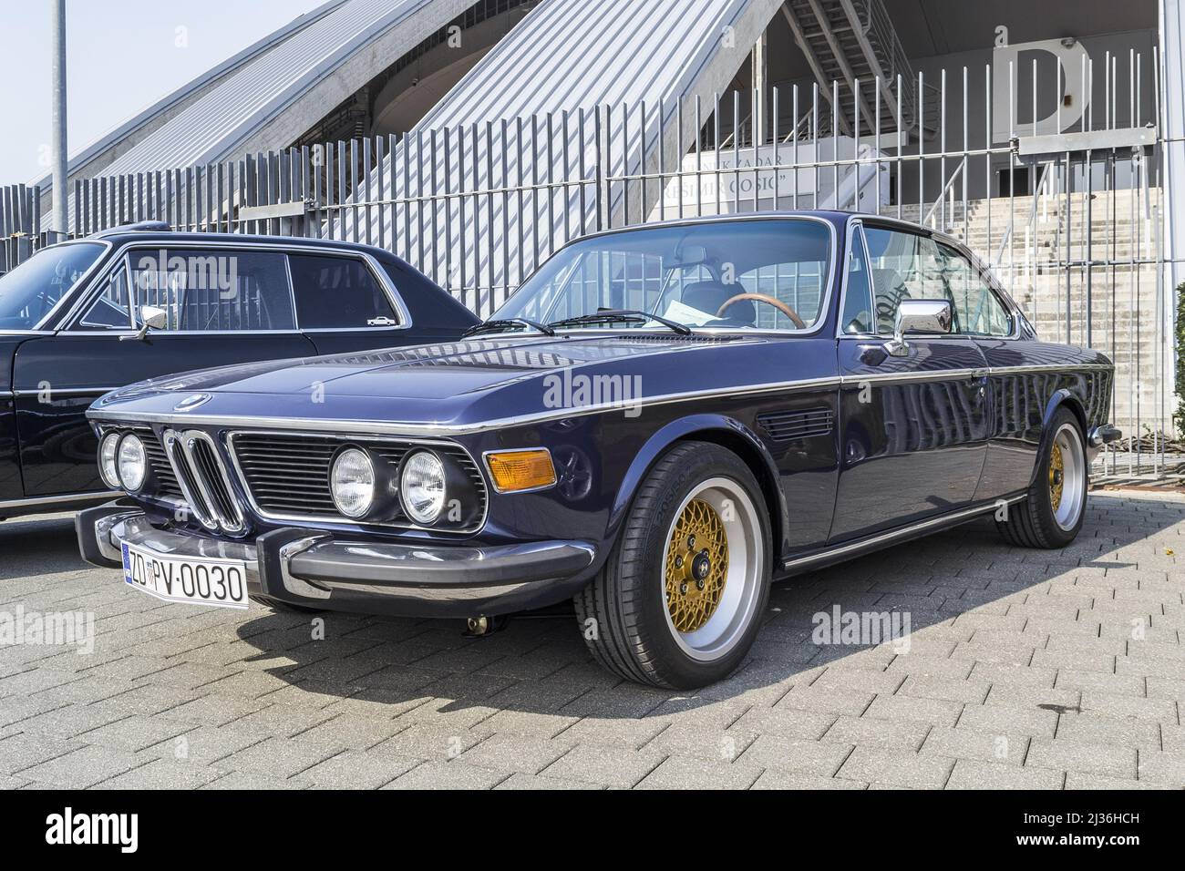 A vintage oldtimer BMW E9 CS on classic car exhibition Stock Photo - Alamy