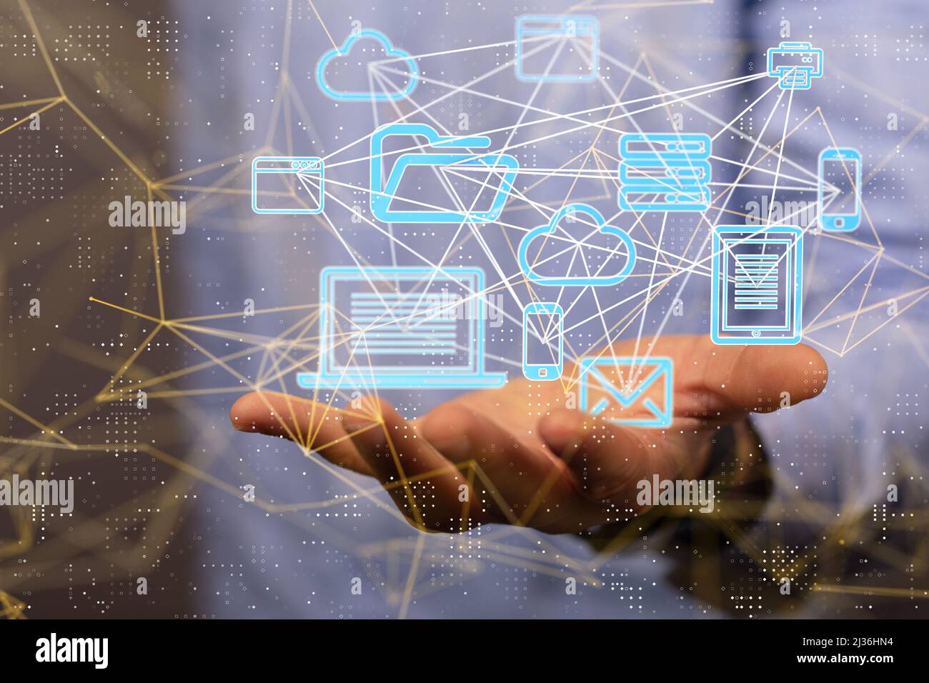 A Cloud storage and Computing concept, Using Cloud Technology to Send ...