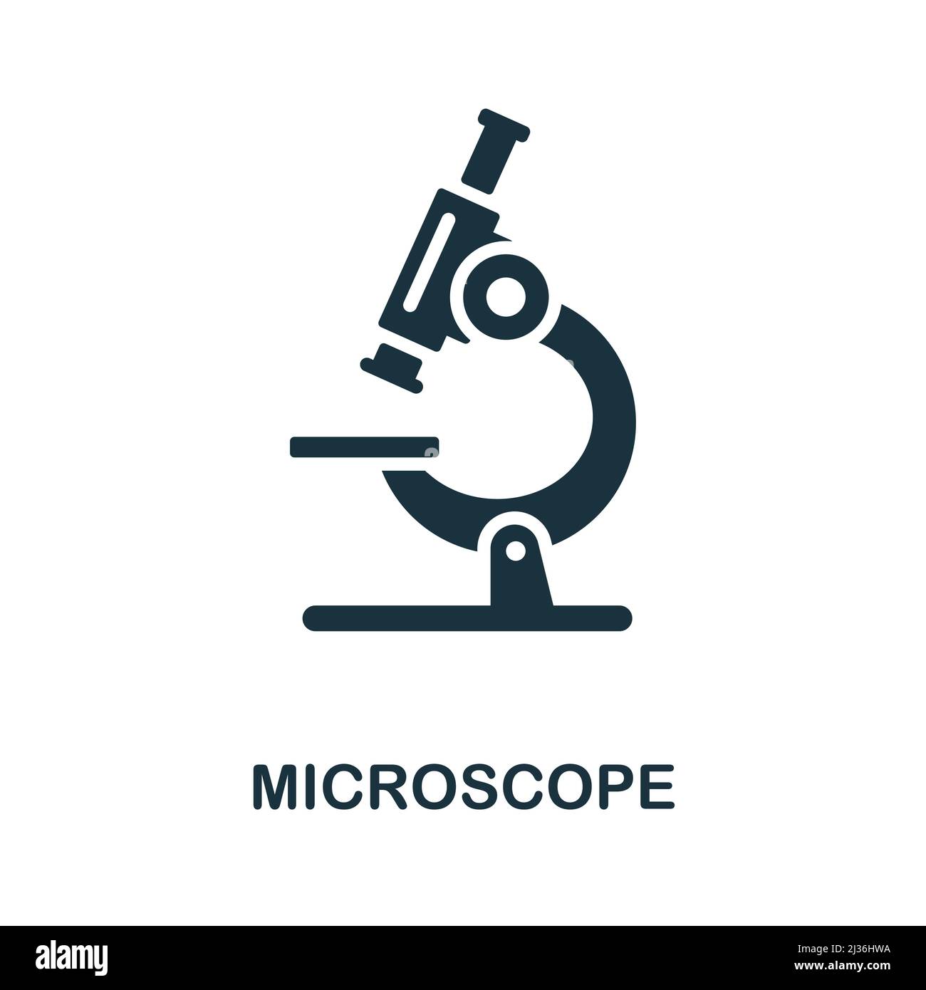 Microscope icon. Simple element from healthcare collection. Creative ...
