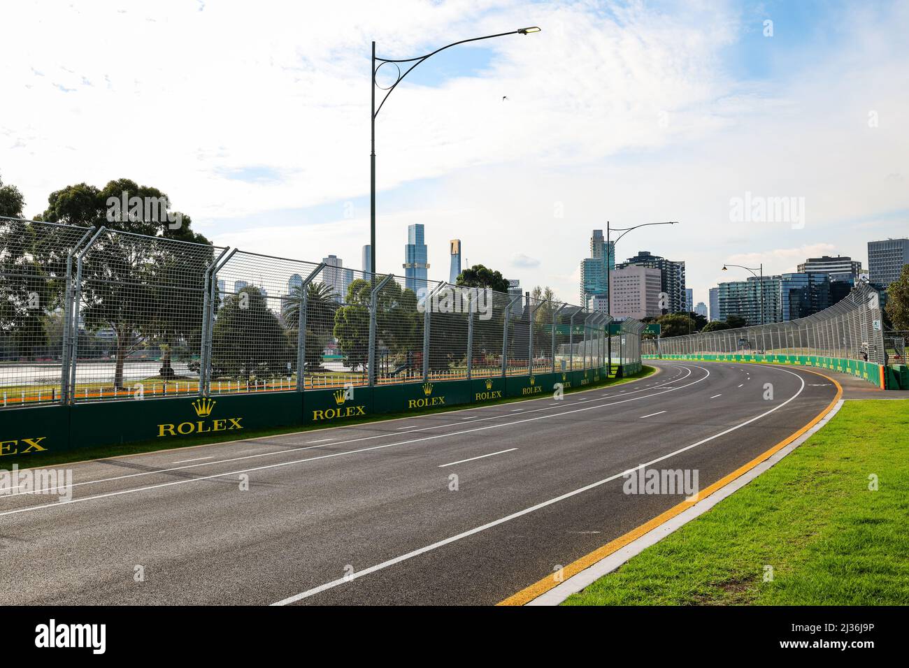 The new corner layout at Turns 9 and 10 during the Formula 1 Heineken ...