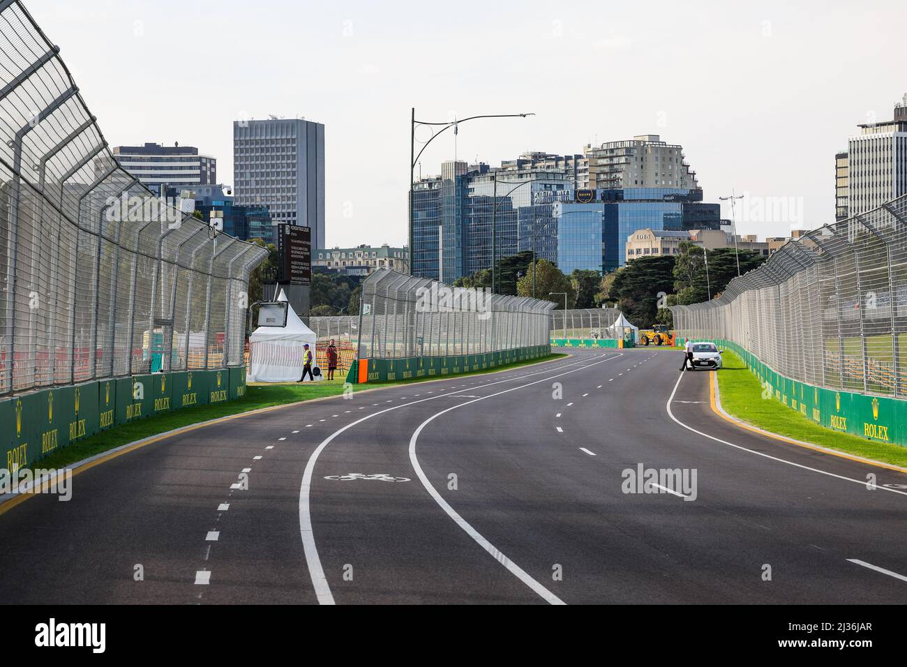 The new corner layout at Turns 9 and 10 during the Formula 1 Heineken ...