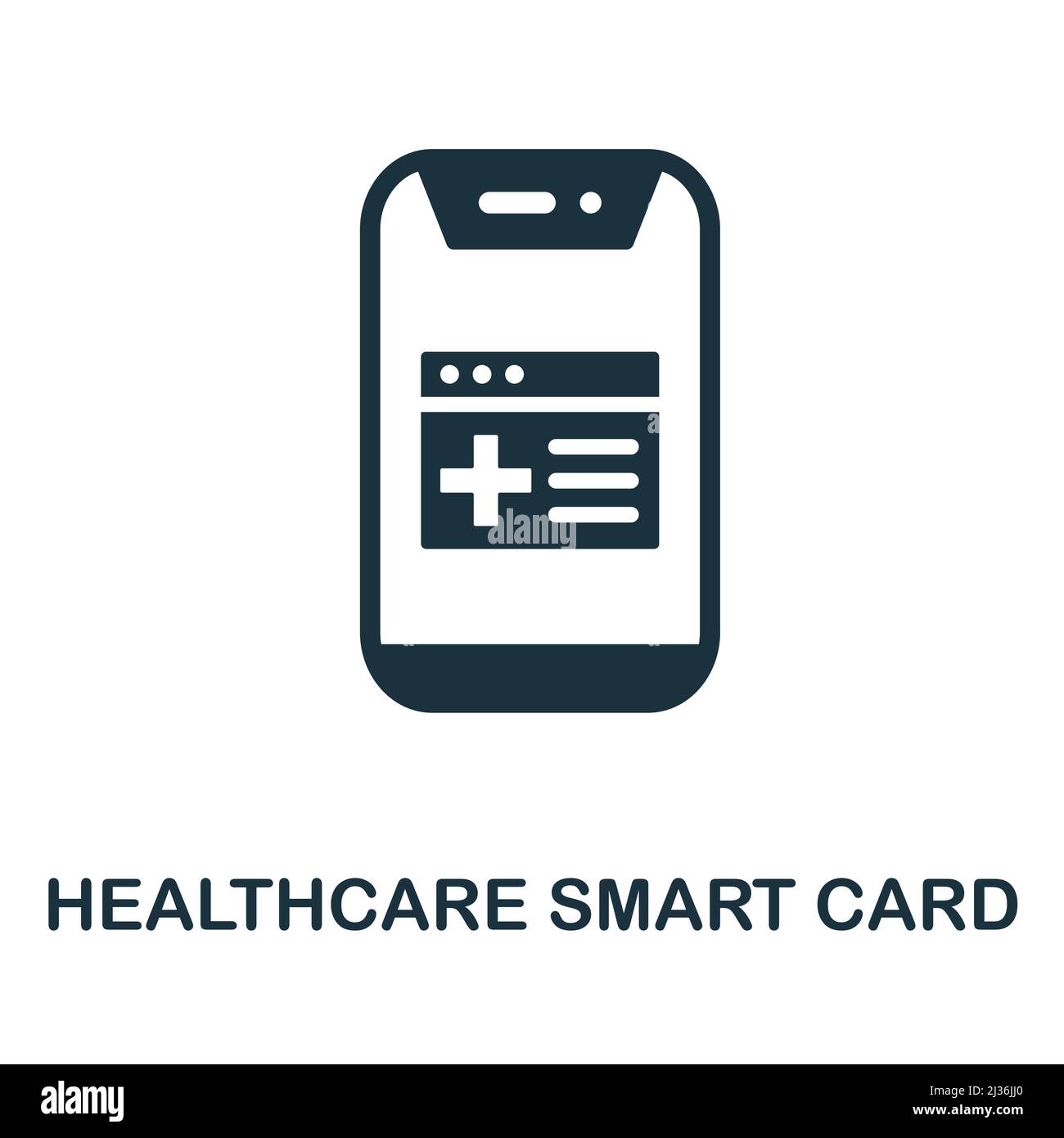 Healthcare Smart Card icon. Simple element from healthcare innovations ...