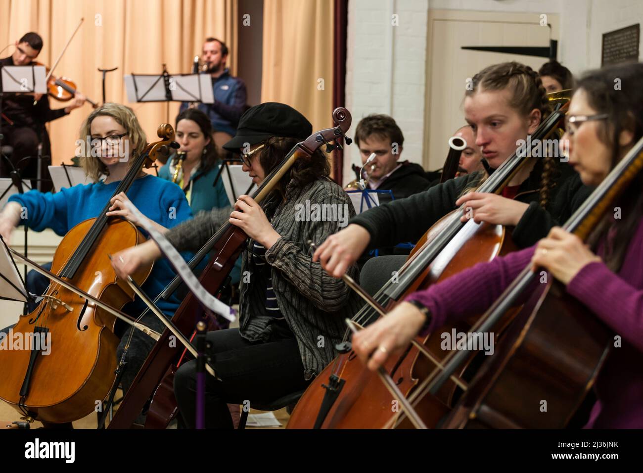 CoMA (Contemporary Music for All) musicians in rehearsal for CoMA ...