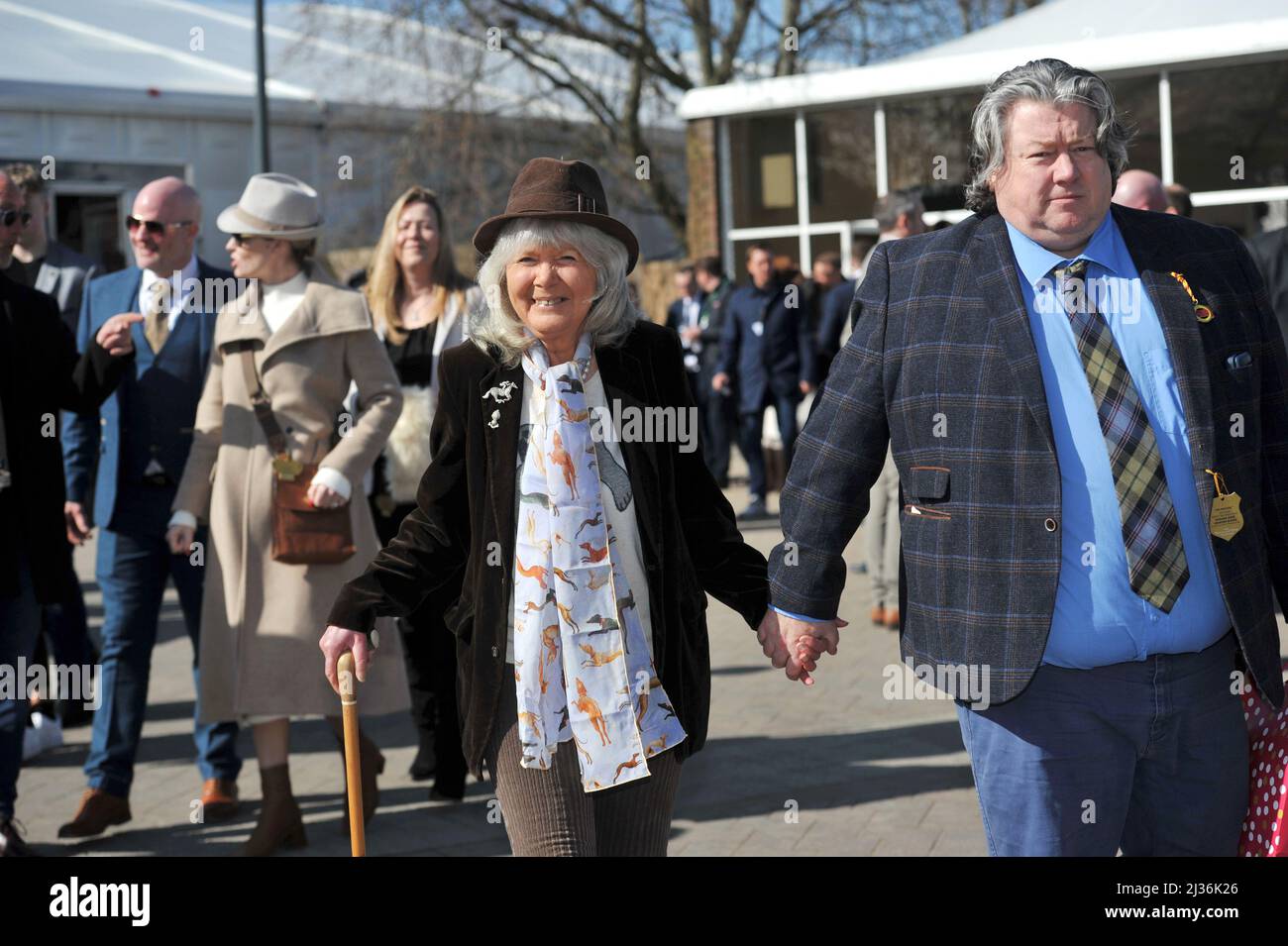 Jilly Cooper with her son Felix Cooper Day Four, Gold Cup Day at ...