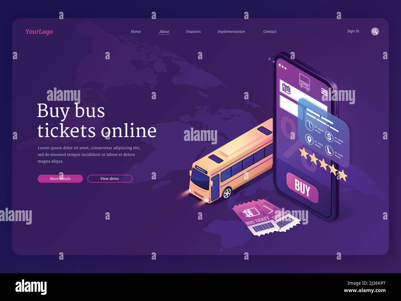 Take public transport Stock Vector Images - Alamy