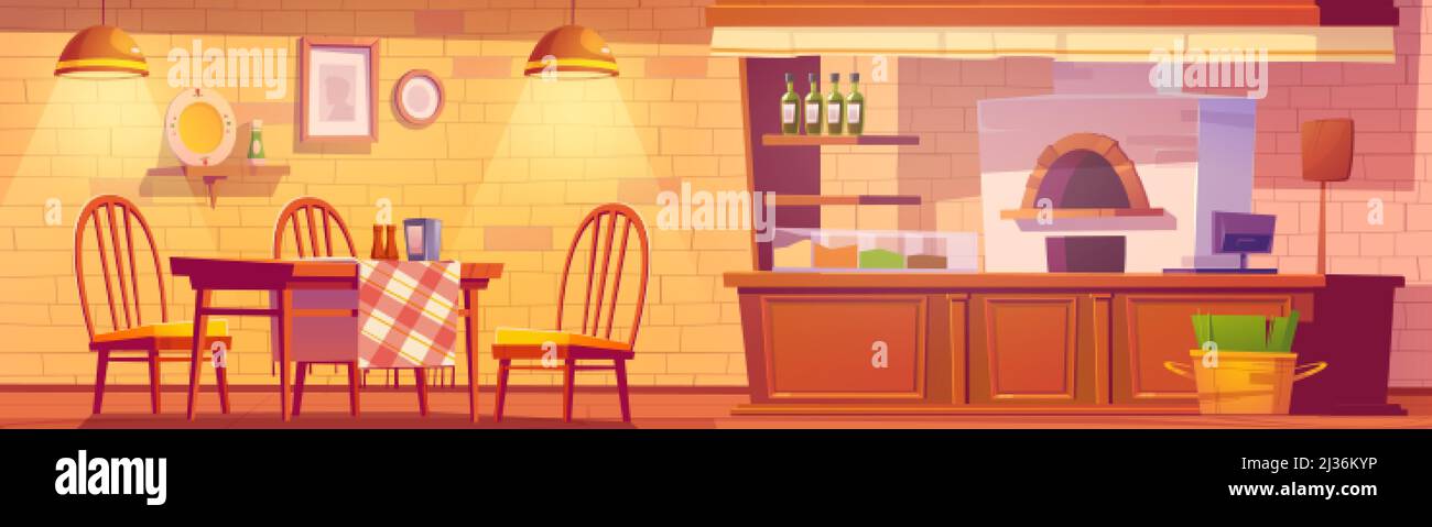 Rustic style dining room Stock Vector Images - Alamy