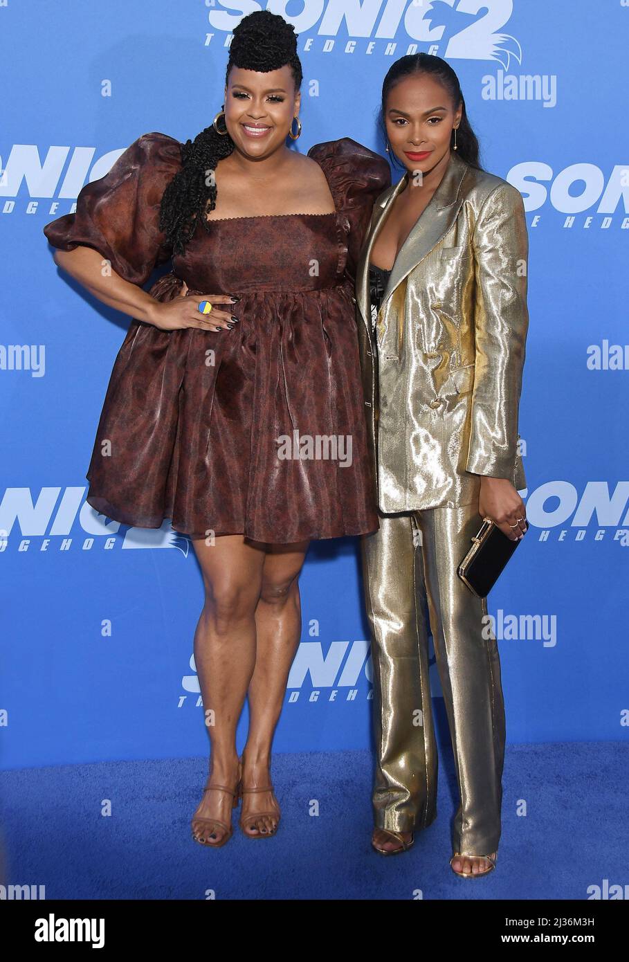 (L-R) Natasha Rothwell and Tika Sumpter at the SONIC THE HEDGEHOG 2 Los ...